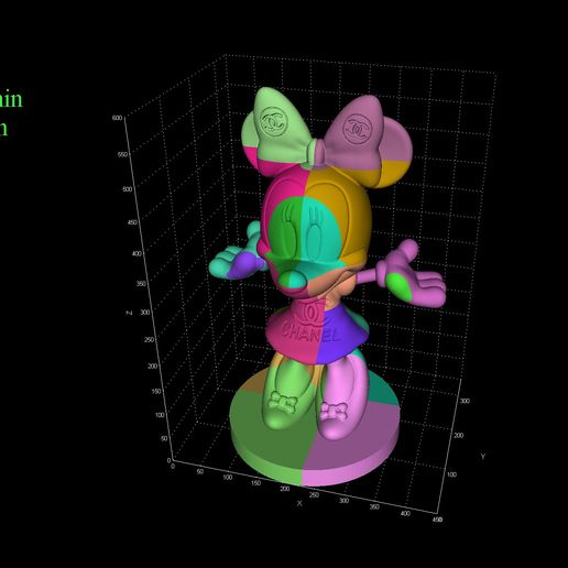 STL file MINNIE CHANEL V1 EN 60 CM xxl 🐁 ・3D printer model to download ...