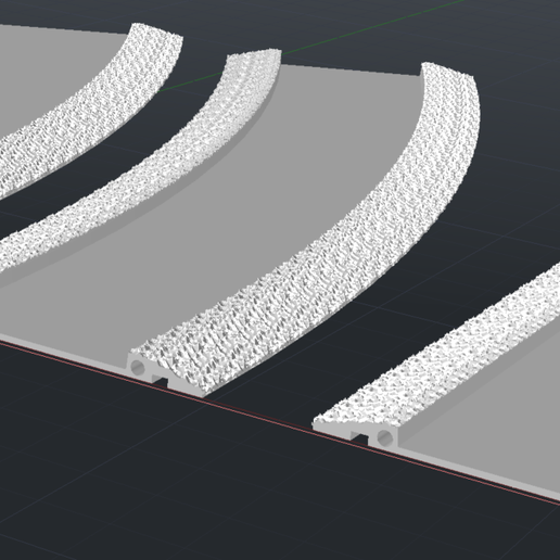 🚆 HO Scale Model Train Track Ballast Pads・ STL File for ・Cults