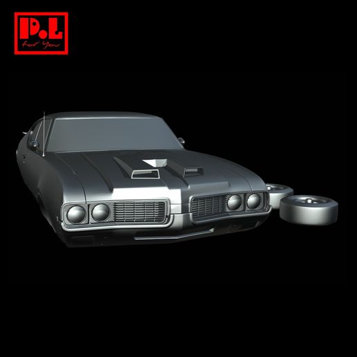 🚗 Oldsmobile 442 Hurst (1969)・ STL File for 3D printing・Cults
