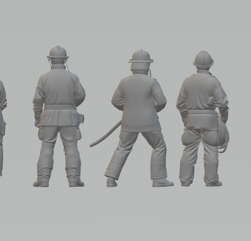 🧑‍🚒 firefighter v.2・ STL File for 3D printing・Cults