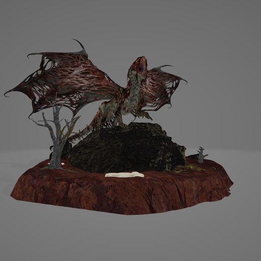 👹 MONSTER HUNTER VAAL HAZAK FIGURE・ STL File for 3D printing・Cults