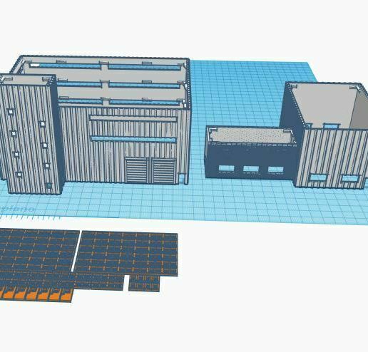 🏛️ N Scale Chemical Facility (1:160)・Free STL File for ・Cults