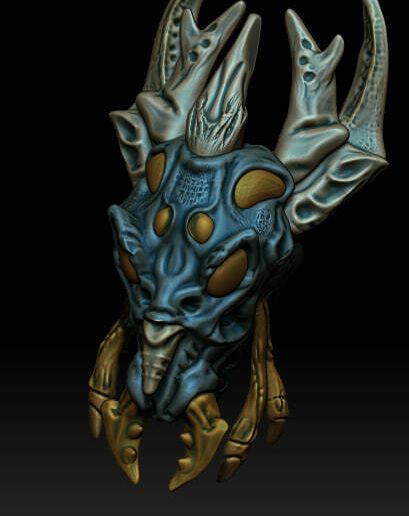 🕷️ Spider head - lone model 2・Free STL File for ・Cults