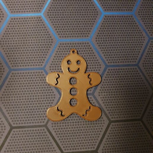 STL file Christmas tree decorations - Gingerbread Man 🎄 ・3D print ...