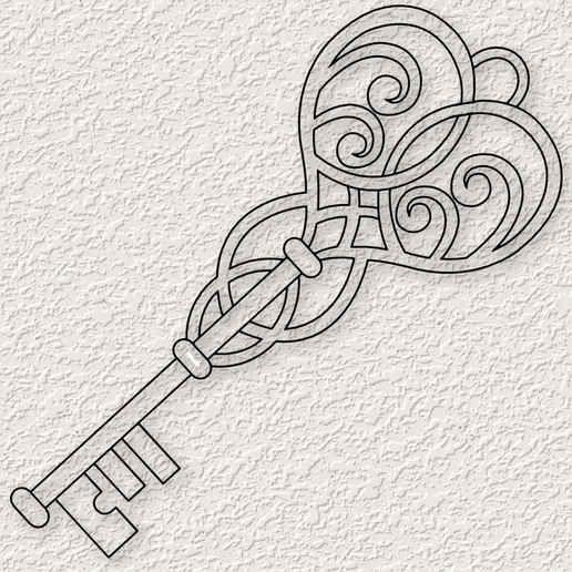 🔑 Celtic Key wall art Valhalla design wall decor tribal art・ STL File ...