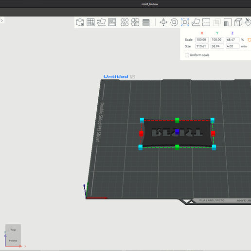 Free 3MF file Resist (hollow emblem) 🖼️ ・Template to download and 3D ...