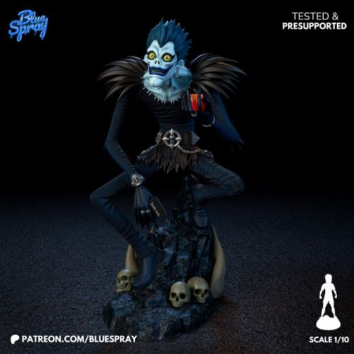 STL file RYUK SHINIGAMI 🗿 ・3D printer design to download・Cults