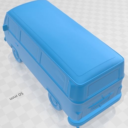 🚗 Volkswagen Transporter T2 1972 Printable Van・ 3D File for 3D printing ...