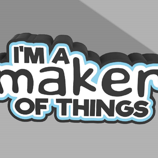 STL file I am A Maker Of Things Lightbox 🎨 ・3D print object to download ...
