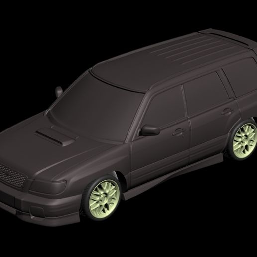 🚗 Forester SF5 STI Scale 1/64・ 3D File for 3D printing・Cults
