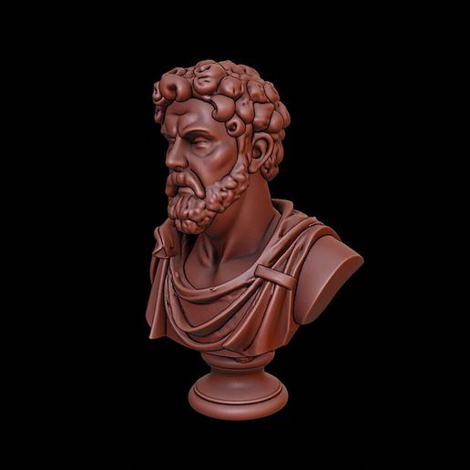 3D file Marcus Aurelius Bust 👤 ・3D printable design to download・Cults