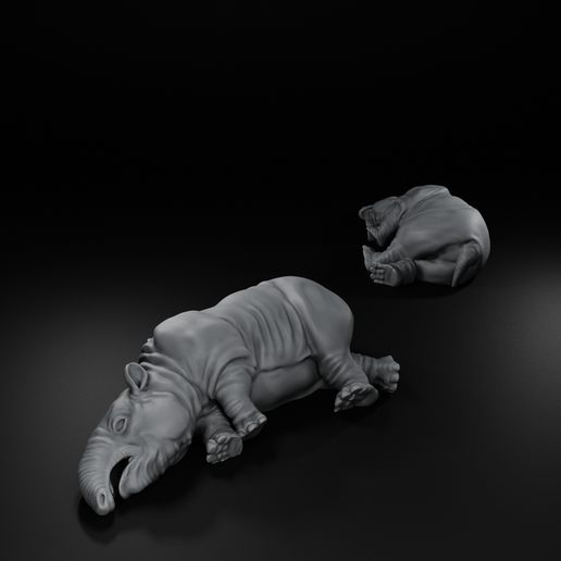 😵 Dead Pyrotherium Romeroi - Prehistoric Animal Corpse (Variant 2)・ STL ...