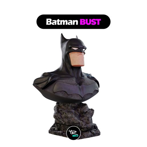 👤 Batman Stylized Bust (Fan Art)・ 3MF File for 3D printing・Cults