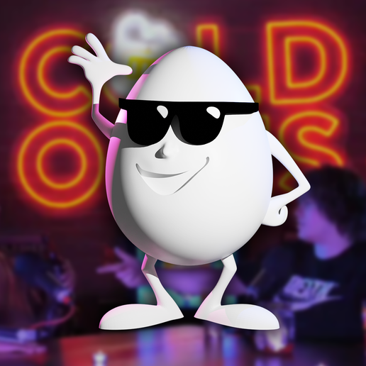 🥚 Little Fella - Egg meme from Cold Ones・ STL File for 3D printing・Cults