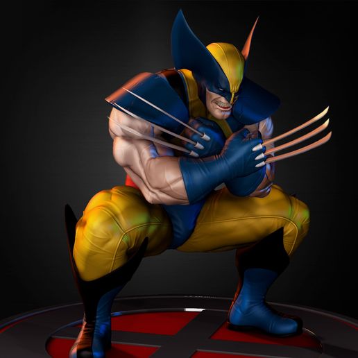 👾 Wolverine・ STL File for 3D printing・Cults