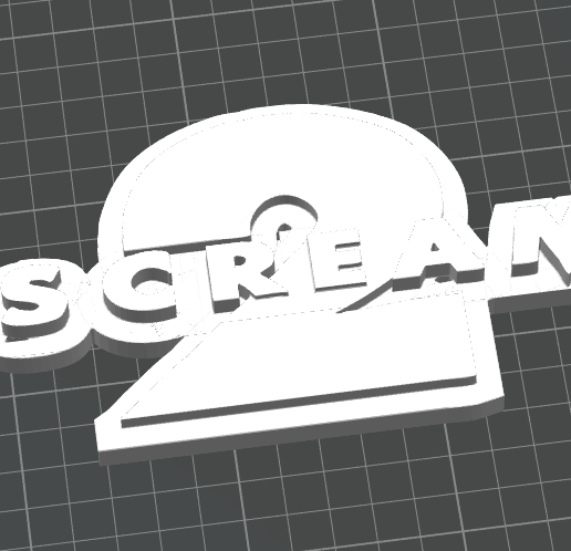 STL file Scream 2 Logo Sign 🚩 ・3D printer model to download・Cults