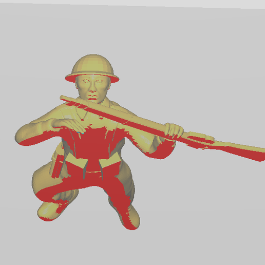 STL file crawling soldier ww2 🫡 ・Design to download and 3D print・Cults