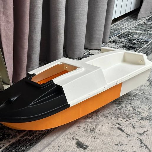 🎏 Carp boat , Bait Boat New Design・ STL File for 3D printing・Cults
