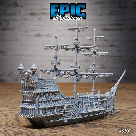 👻 Ghost Ship Flying Dutchman ‧ DnD Miniature ‧ Tabletop Miniatures ...