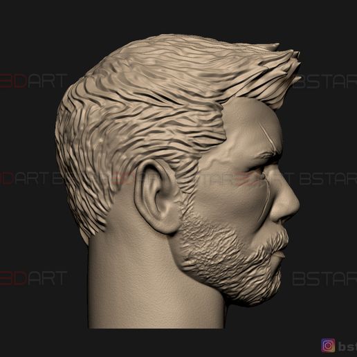 🦸 Thor Head - Chris Hemsworth - Avenger - Infinity War 3D print model ...