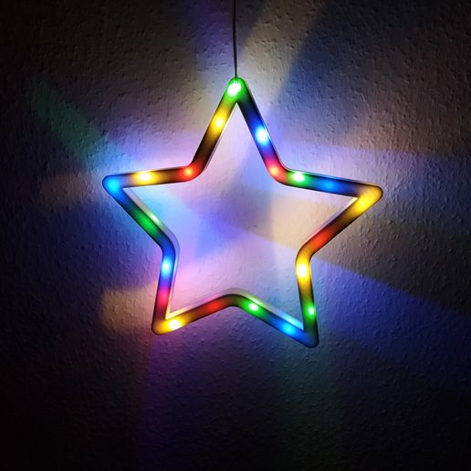 3D printing Star with Led Neon light • made with ELEGOO Neptune 4 Pro・Cults