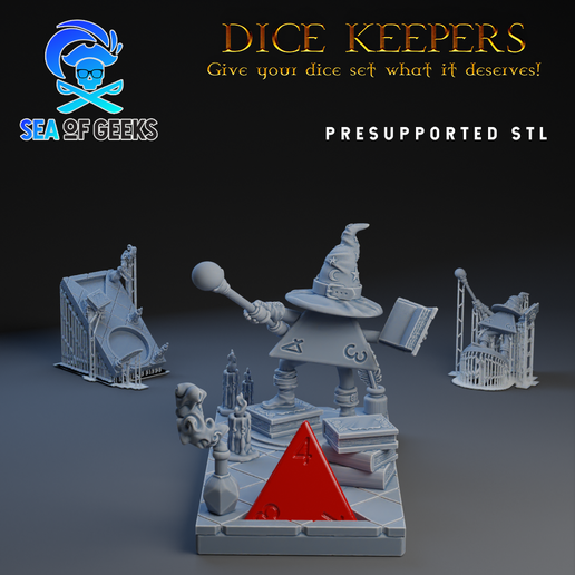 🎲 Dice Keepers - 14 miniature & polyhedral dice stand (Free test model ...
