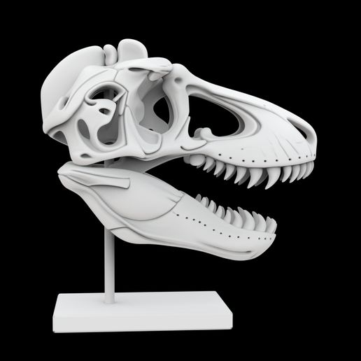 🦖 T-Rex Skull Fossil on Stand 3D Print Model・ STL File for 3D printing ...