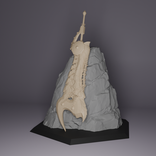 🐉 Arkvel greatsword stand・ 3D File for 3D printing・Cults