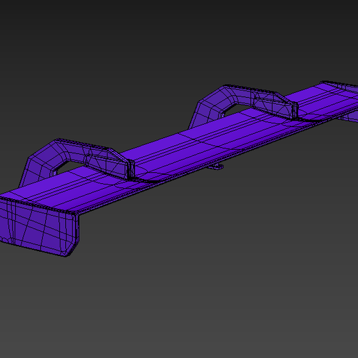 🪶 GT3 Wing Spoiler・ STL File for ・Cults