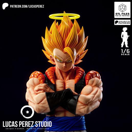 🐉 GOGETA・ 3D File for 3D printing・Cults