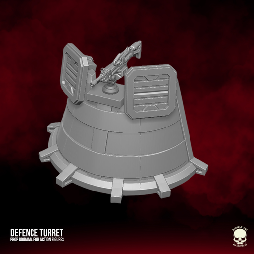 🪖 Defence Turret 3D printable files for Action Figures・ STL File for 3D ...