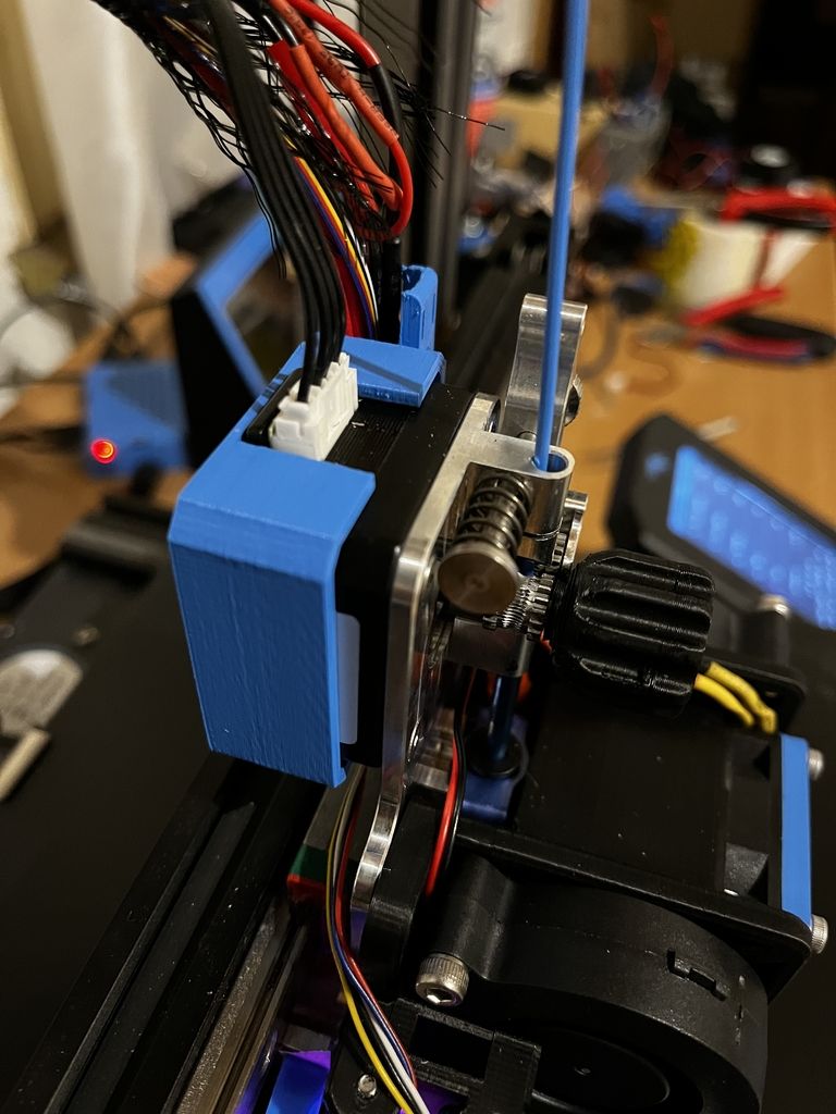 Free STL file Microswiss Direct Drive Steppermotor Cablemanagment・Model ...