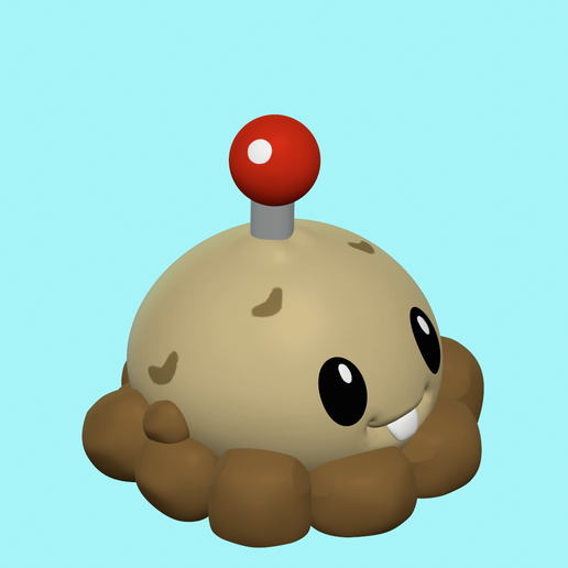 🌿 Papapum - Plants vs zombies・ STL File for 3D printing・Cults