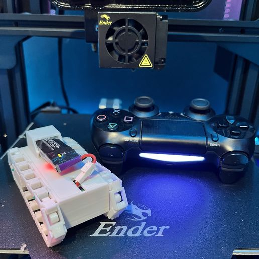 Free 3d File Cyber Rc Tank Esp32 Web Server Controller 🪖 ・3d Printable