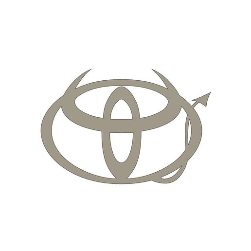 😈 Devil Toyota Logo・Free STL File for ・Cults