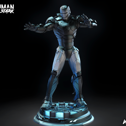 👨 Wicked Marvel Iron Man 2023 Sculpture: Tested and ready for 3d ...
