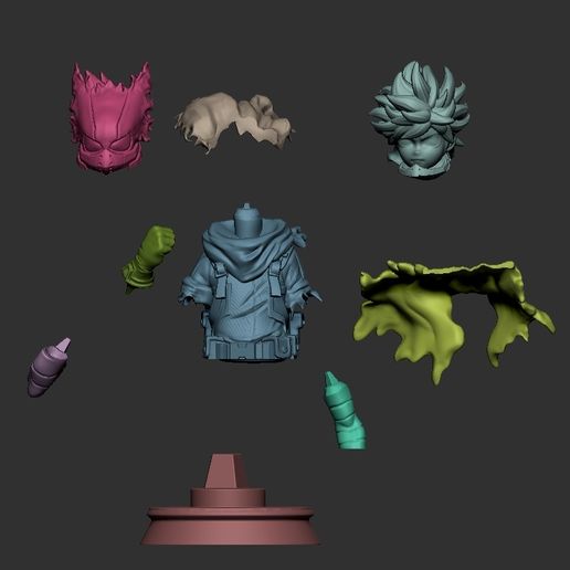Archivo STL vigilante deku bust for 3Dprint 👤 ・Objeto para impresora 3D ...