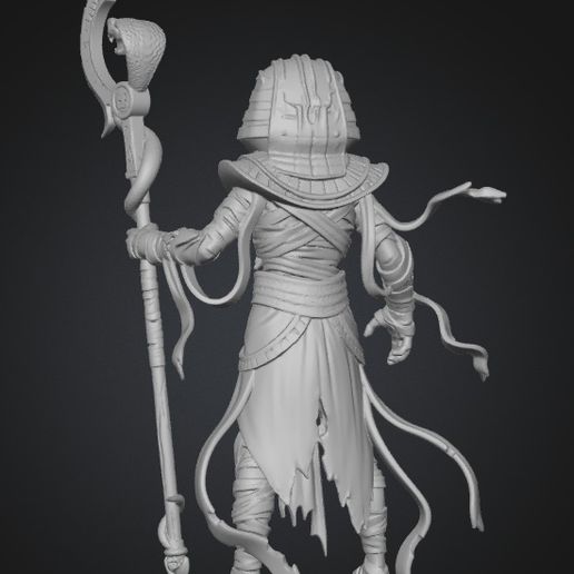 🎲 Lich Wizard・ STL File for 3D printing・Cults