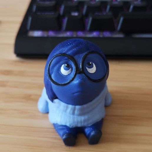 3D print Sadness (Easy print no support) • made with Ender 3 V2・Cults