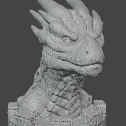 👤 Draco Bust (Dragonheart)・Free STL File for 3D printing・Cults