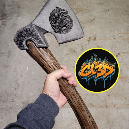 🪓 Viking Axe Cosplay / Prop・ STL File for 3D printing・Cults
