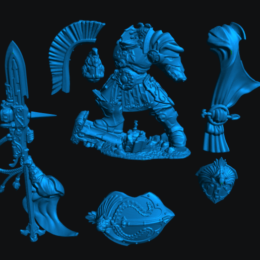 3D file Custodes Shield Captain 🛡️ ・3D printer model to download・Cults