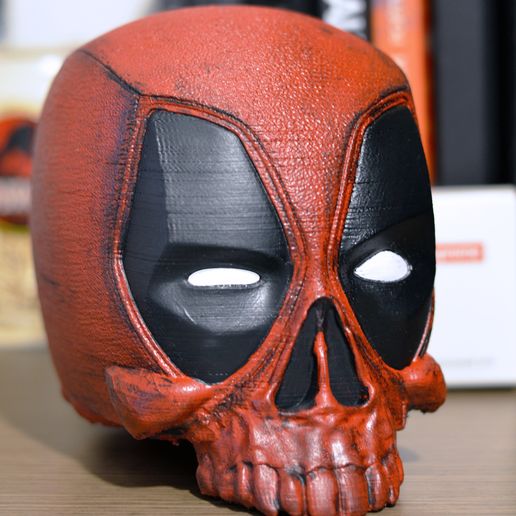 💀 DEADPOOL SKULL・ STL File for ・Cults