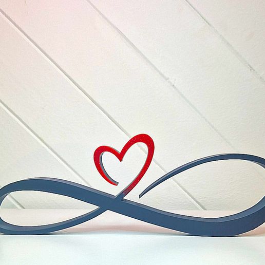 3MF file Love Heart Infinity Decor ️‍🔥 ・3D printer design to download・Cults