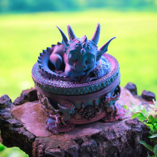 🐉 Dragon box - painted 3mf・ STL File for 3D printing・Cults