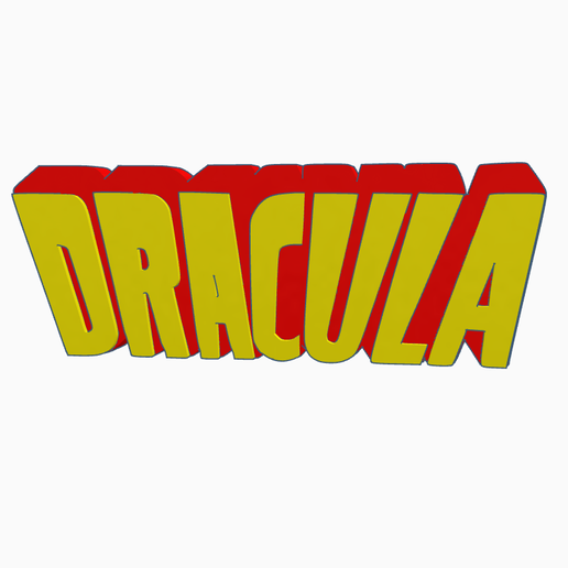 STL file DRACULA (1931) V2 Logo Display by MANIACMANCAVE3D 👤 ・3D print ...