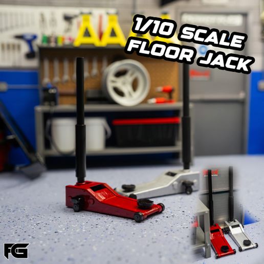 Archivo STL Scale Floor Jack 💭 ・Plan para descargar y imprimir en 3D・Cults
