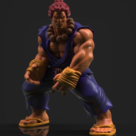 👨 AKUMA (STREET FIGHTER)・ STL File for 3D printing・Cults