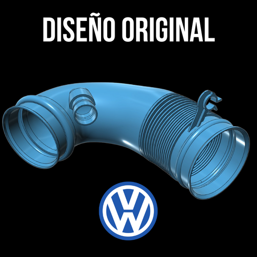 🏌️ Air Intake Hose VW Golf, Jetta, Passat, MK3 VR6 Part Number: 3A0 129 ...
