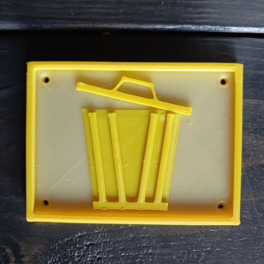 🗑️ Trash Can and Recycle Signs・ STL File for 3D printing・Cults